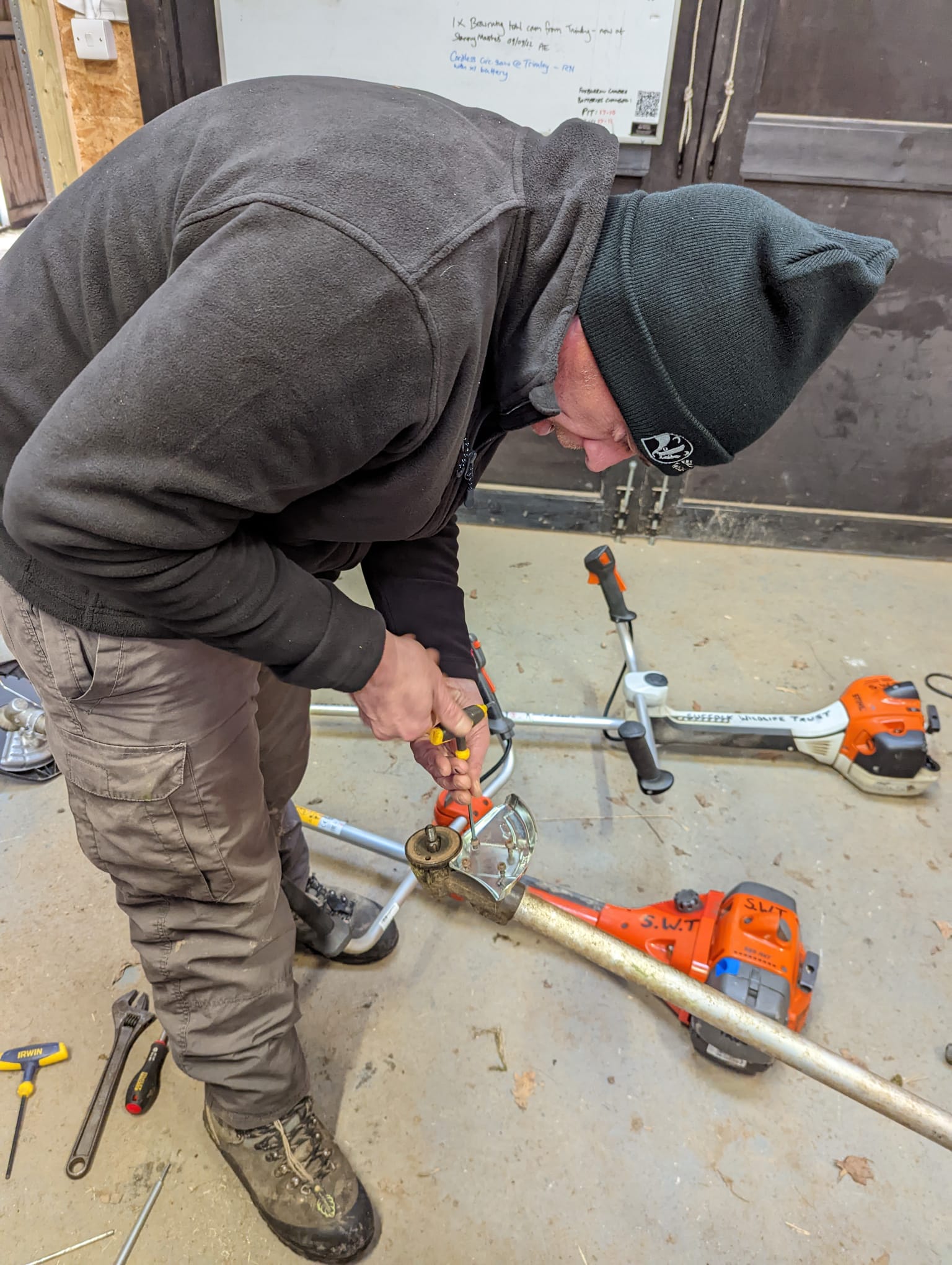 Clearing saw use and maintenance – Ella Broom | Suffolk Wildlife Trust